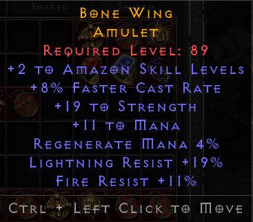 Trade: Bone Wing • diablo2.io