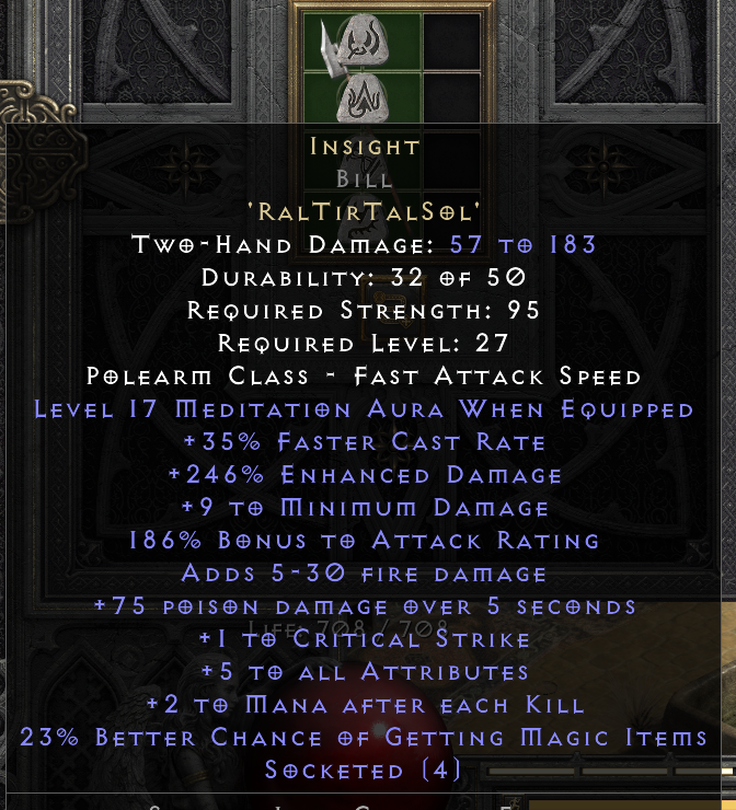 Trade: Insight • diablo2.io