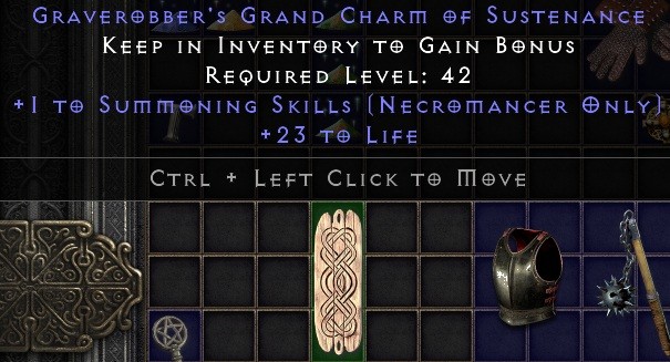 Trade: Graverobber's Grand Charm of Sustenance • diablo2.io