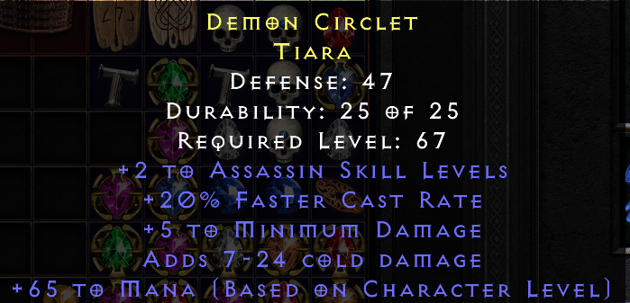 Trade: Demon Circlet • diablo2.io